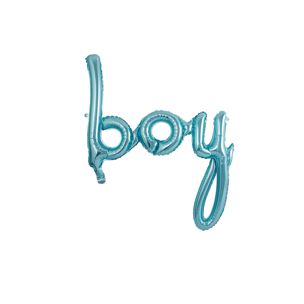 Metalizado Formato Especial Boy Script Azul - Loja Cromus