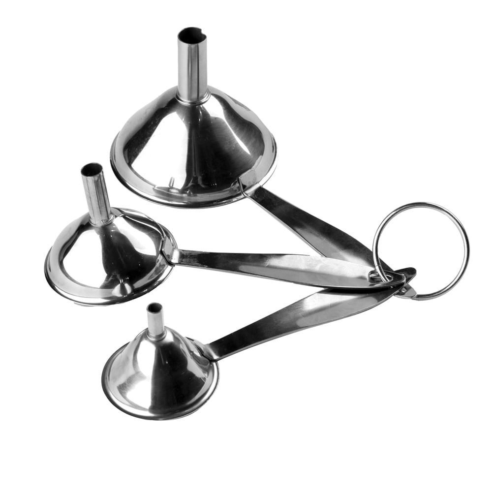 Funil Aço Inox Aço Inox Prata - Loja Cromus
